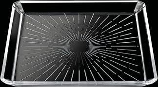 Pasabahce Madlen Tablett aus quadratischem Glas, 24 cm