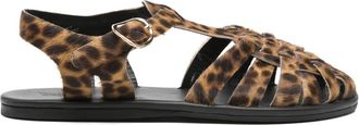 Ancient Greek Sandals Karina pony cage sandals - Braun
