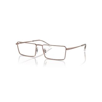 Ray-Ban Emy Optics Kupfer Fassung Klar Glas Polarisiert 58-17