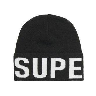 Superdry Femme, Accessoires, Noir, Taille: ONE Size Bonnet Tricot Noir pour Femme