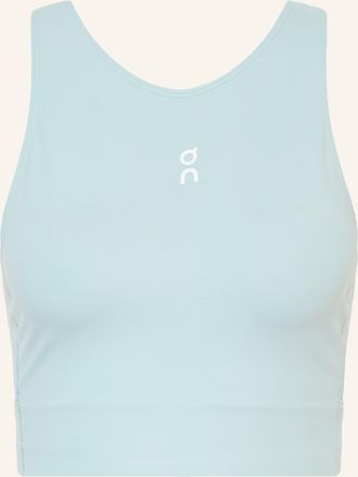 On Cropped-Top Court Mit Cut-Outs blau