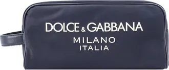 Dolce & Gabbana Logo Nylon Clutch - - Bags - Herren - Blau - ONE SIZE