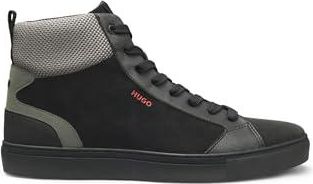 HUGO BOSS Hommes Morrie hito Baskets Montantes en Similicuir su&eacute;d&eacute; et Mesh