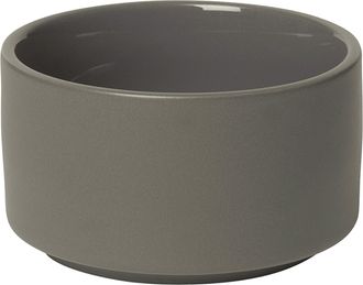 Blomus Snackschale PILAR | Keramik | Farbe Pewter | 130 ml | Spülmaschinenfest & mikrowellengeeignet