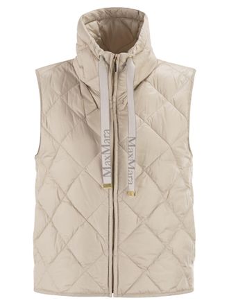Max Mara Tegic Gilet rembourr&eacute; en toile anti-goutte