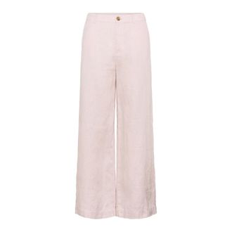 Part Two Femme, Pantalons, Rose, Taille: 38 FR Pantalon Large en Lin