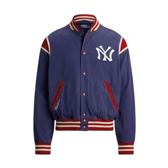 Polo Ralph Lauren Homme, Vestes, Bleu, Taille: M Veste Bomber Yankees