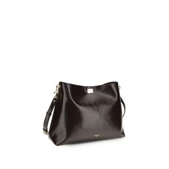 Dolce & Gabbana Womens Brown Calf Leather Bos Taurus Shoulder Bag