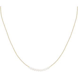 Cleor Collier en or 375/1000 et Perle deau douce