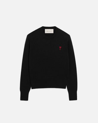 Ami Pull noir en laine Ami de Coeur Noir - XXS - Femme