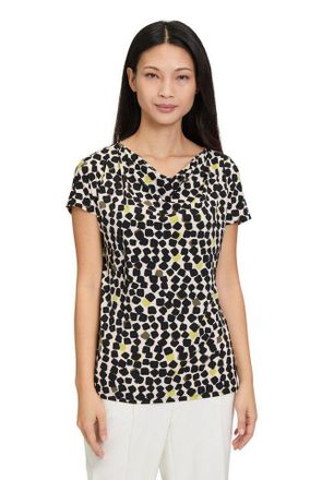 Betty Barclay Kurzarmshirt Damen mit Wasserfallausschnitt (1-tlg) Material