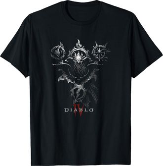 Diablo VI Sorcerer Mask Icon Magic Symbols T-Shirt