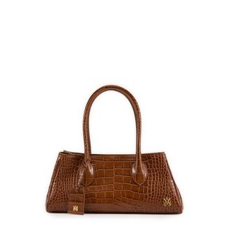 Amiri Sac &agrave; main Honey 40 en cuir croco