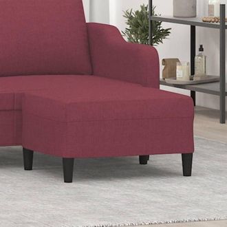 vidaXL Repose-pied Rouge bordeaux 70x55x41 cm Tissu Vidaxl