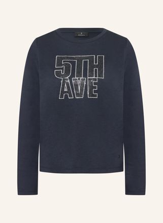 Monari Monari Longsleeve Mit Schmucksteinen blau