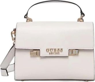 Guess Femme, Sacs, Beige, Taille: ONE Size Aldith Mini Top Handle Flap