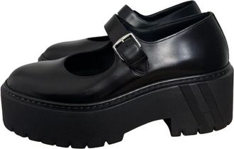 Herm&egrave;s Black Leather Richelieus Hoxton Platform Mary Janes Size 38.5