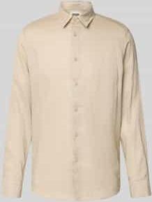 Drykorn Slim Fit Freizeithemd aus Leinen-Baumwoll-Mix Modell RAMIS