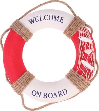 Holibanna Wanddekoration, Rettungsring, zum Aufh&auml;ngen, 30 cm, Meeresornament, f&uuml;r T&uuml;r, Wand, Restaurant, Bar, mediterraner Stil