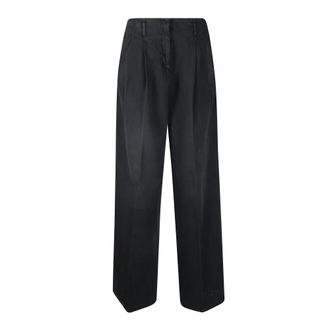 Golden Goose Femme, Pantalons, Noir, Taille: 42 FR Wide Pantalons