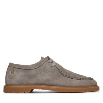 Tommy Hilfiger Halbschuhe Tommy Hilfiger Lightweight Suede Apron Toe FW0FW09262 Grau