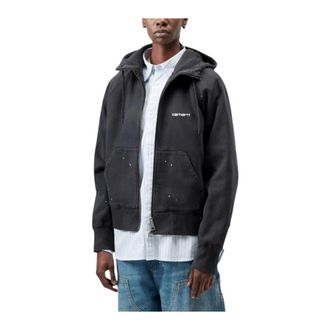 Carhartt Work in Progress Hooded Painter Jacket - - Jackets - Damen - Schwarzk - XS