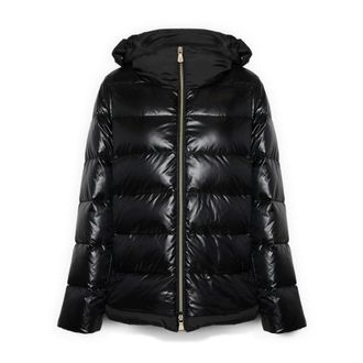 Elena Miro Leichte Daunenjacke aus gestepptem Nylon - - Jackets - Damen - Schwarzk - M