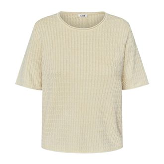 Lind Strickpullover mit Rundhalsausschnitt - - Knitwear - Damen - Gelb - S
