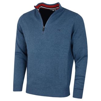 Calvin Klein Golf Herren Baumwollpullover - Denim Marl Sport - XXXXXL