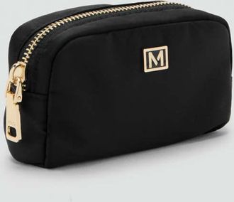 Mango Sac cosm&eacute;tique nylon zipp&eacute; noir - Femme - Taille unique - MANGO
