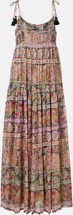 Rixo Robe longue Kamilah &agrave; fleurs