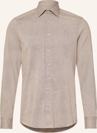 Stenstr&ouml;ms Flanellhemd Slimline Fit beige