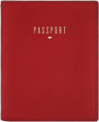 Fossil Damen Rot Leder Passh&uuml;lle, SLG1499611