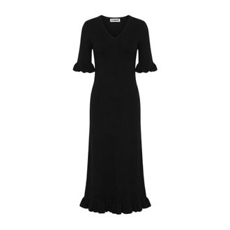 Jil Sander Damen, Kleider, Schwarzk, LGr&ouml;&szlig;e