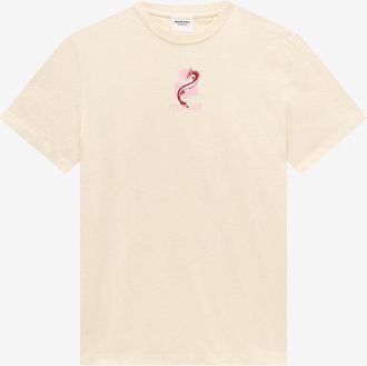 Isabel Marant Tee Shirt Abyo - Femme - Beige - Taille XS - Marant &Eacute;toile