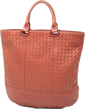 Bottega Veneta 2012-2025 Nappa Intrecciato tote bag - Orange