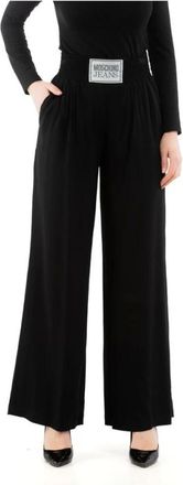 Moschino Femme, Pantalons, Noir, Taille: 36 FR Wide Pantalons