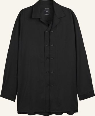 Yohji Yamamoto Y-3 Hemdjacke, Wolle schwarz