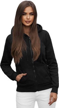 OZONEE Damen Kapuzenpullover Sweatjacke Sweatshirt Farbvarianten Kapuzenjacke Kapuzenpulli Langarm Kapuze Hoodie Sport Style Casual Fitness Basic Training 77