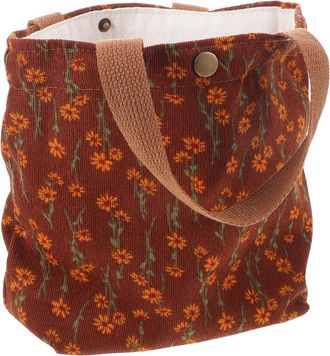 Tendycoco Einkaufstasche Aus Stoff F&uuml;r Damen Und Herren Blumenmuster Gro&szlig;e Kapazit&auml;t Flexibel Und Langlebig F&uuml;r Alltag Reisen