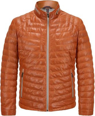 Milestone Gesteppte Lederjacke mit Sorona-Isolation in