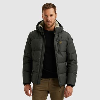 PME Legend Steppjacke PME LEGEND YETCRAFT, Herren, Gr. XL, gray pinstripe, Web, Obermaterial: 85% Polyester, 15% Viskose, normal h&uuml;ftlang, Jacken Steppjacke, Ver
