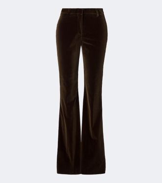 Etro Pantalon &eacute;vas&eacute; en velours de coton