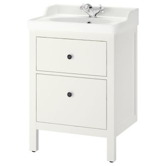 IKEA HEMNES / RUTSJ&Ouml;N Waschbschr+Schubladen/Waschb/Mibatt