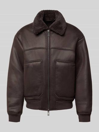 A|X Armani Exchange Blouson in Leder-Optik mit Zweiwege-Rei&szlig;verschluss