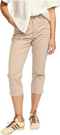 2-Biz Femme, Pantalons, Beige, Taille: 32 FR Cropped Pantalons