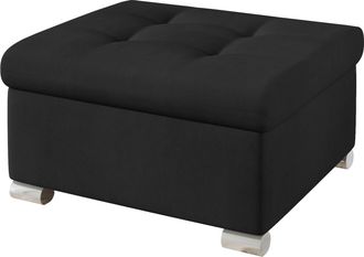 Mirjan24 Polsterhocker Niko klein Sitzbank Sitzhocker Fußbank Pouf Hocker Farbauswahl (Uttario Velvet 2980)