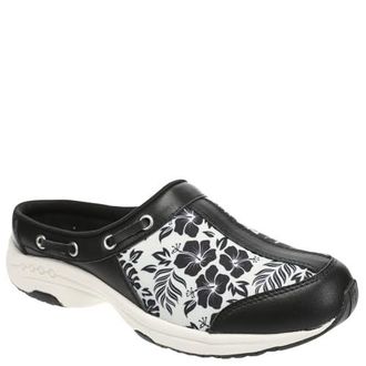 Easy Spirit Travelport Chaussures &agrave; enfiler pour femme, Blanc/noir/floral, 43 EU Large