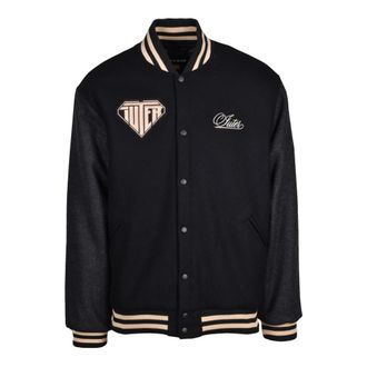 Iuter Gepolsterte Collegejacke mit Druckkn&ouml;pfen - - Jackets - Herren - Schwarzk - L