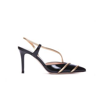 Gianvito Rossi Leder Slingback Pumps - - Shoes - Damen - Schwarzk - 36 EU